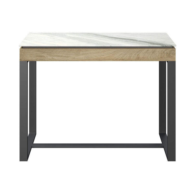 Metro Lane Mona White Ceramic Console Table | Wayfair.co.uk
